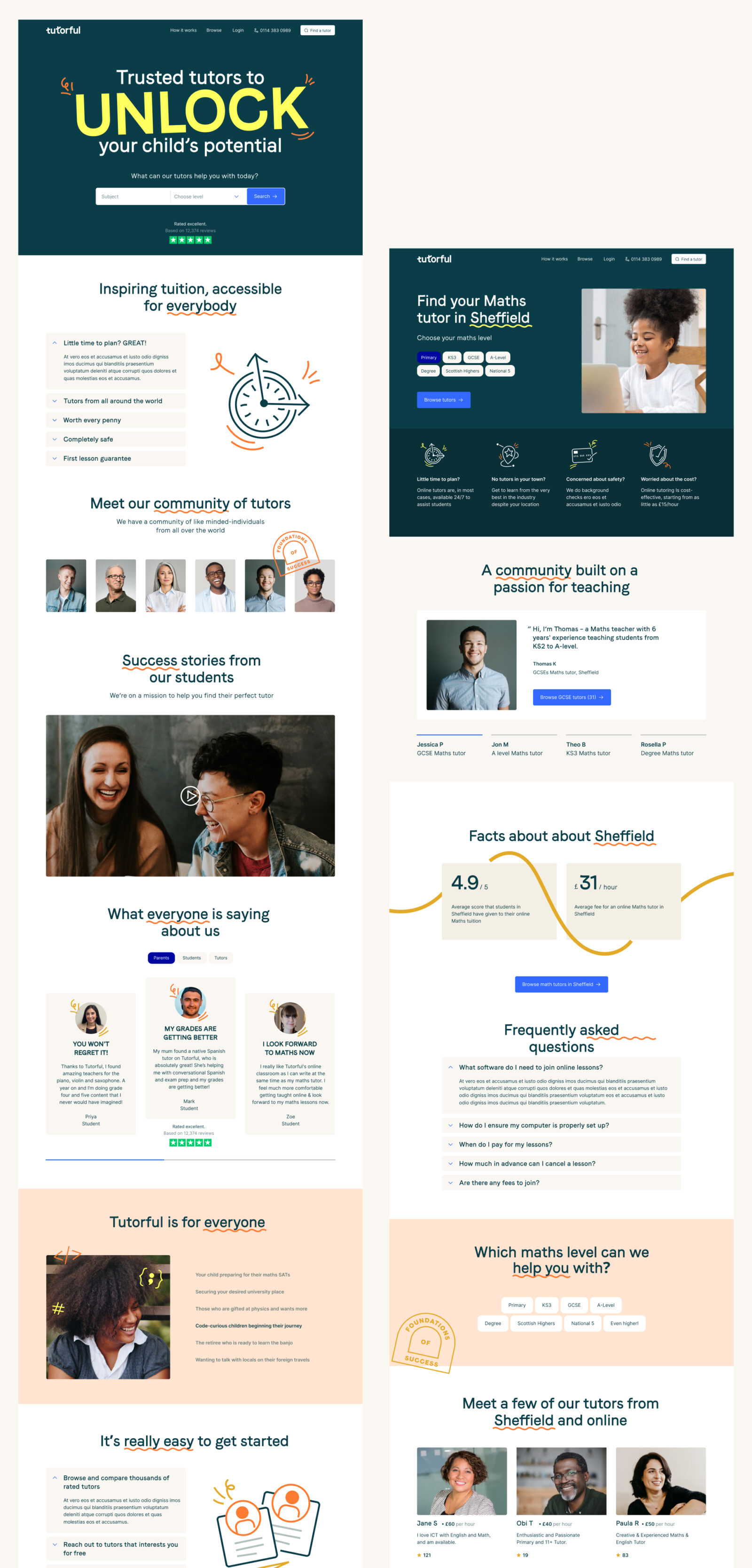 Tutorful branding – Work | Output