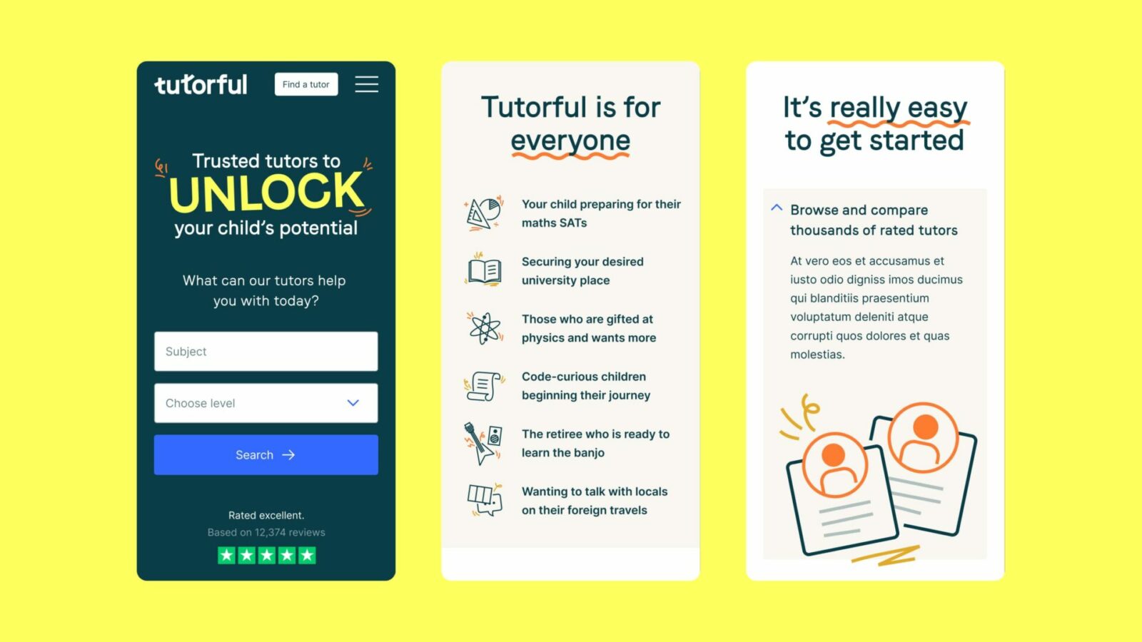 Tutorful branding – Work | Output
