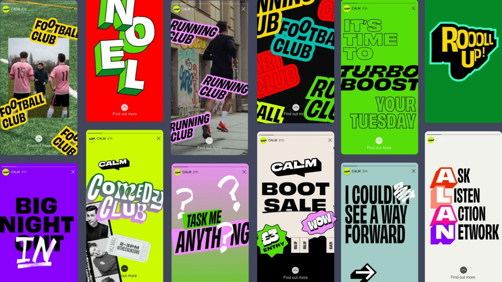 Campaign Against Living Miserably branding – Work | Output