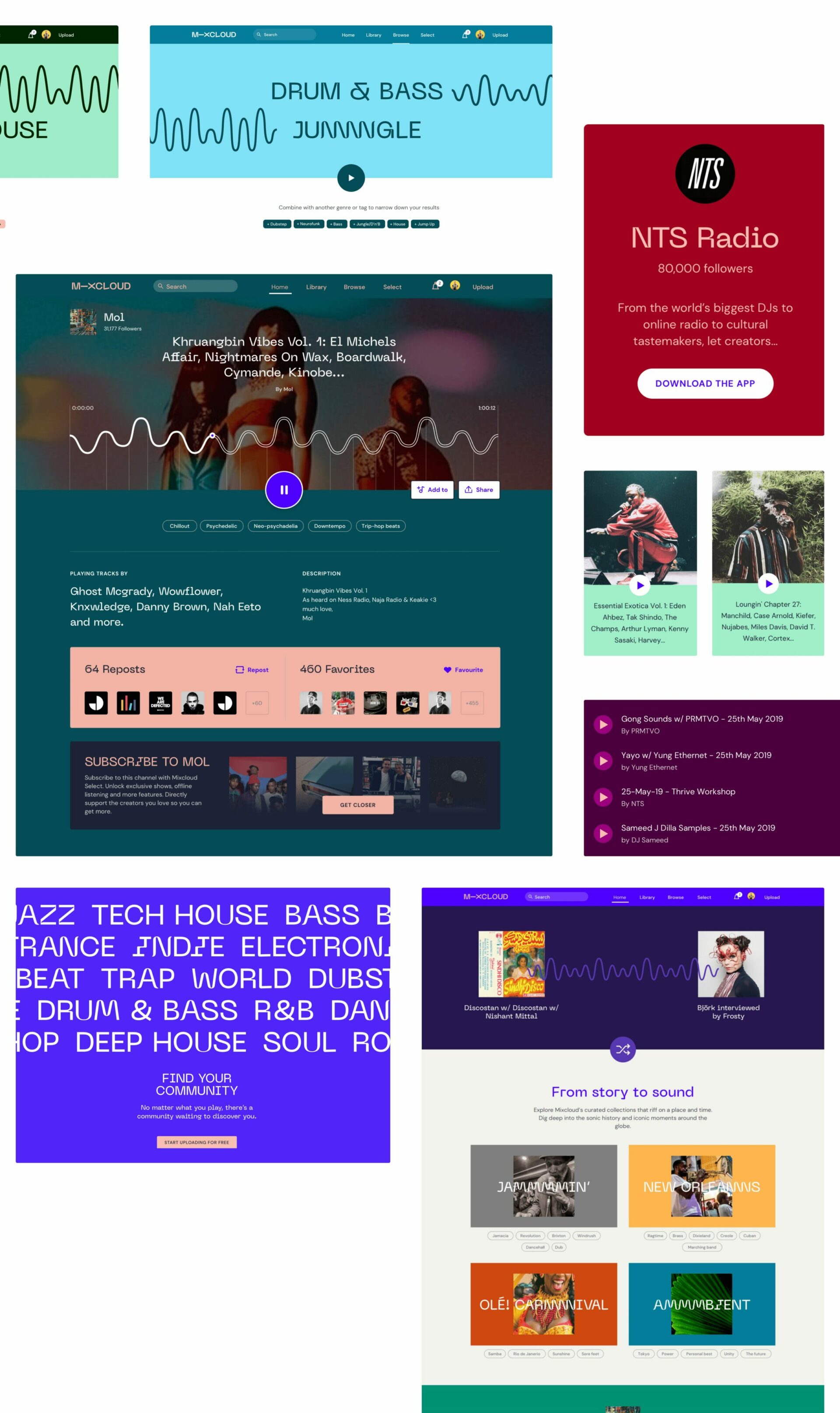Mixcloud branding – Work | Output