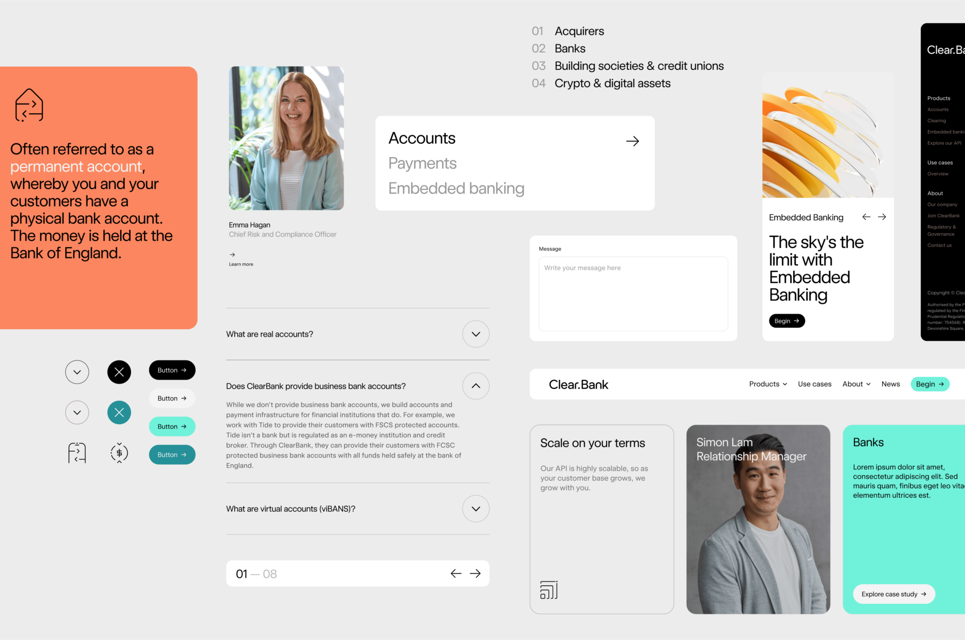 ClearBank branding – Work | Output